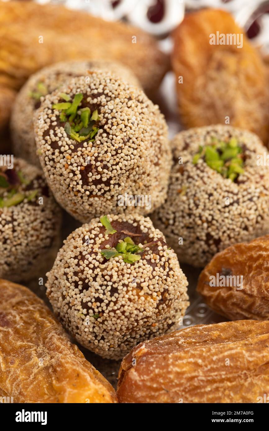 Winter Delicacy Khajoor Pak Is Sweet Dessert Made Of Rich Dates Blended ...