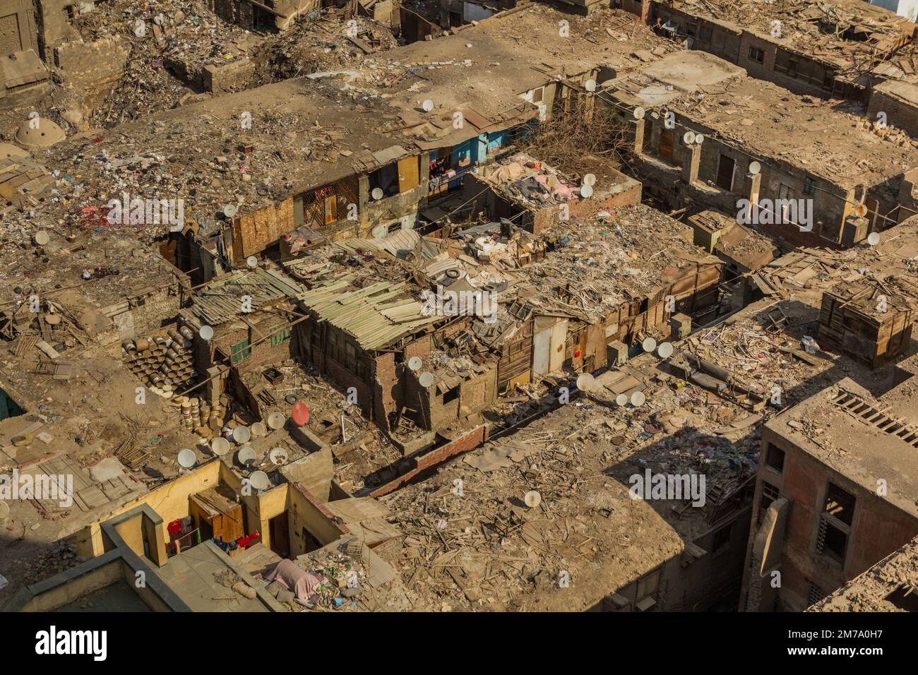 Aerial view of roofs in Cairo, Egypt Stock Photo - Alamy