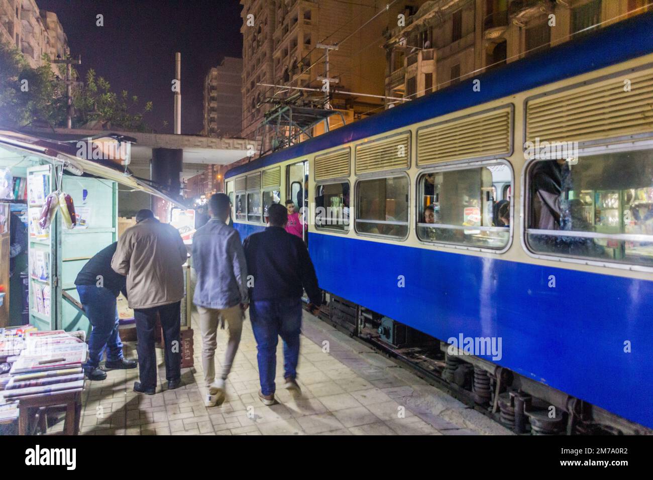 Egypt train in alexandria hi-res stock photography and images - Alamy
