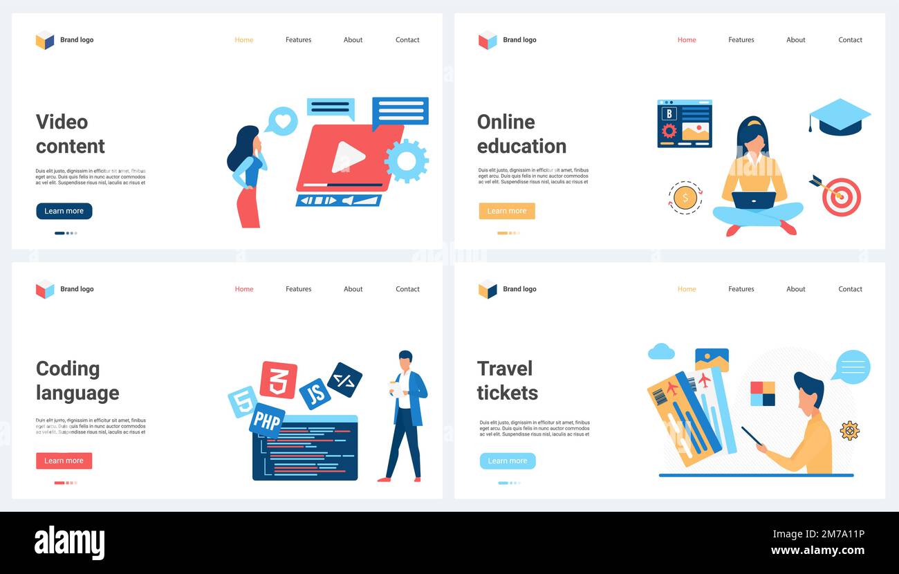 Development of video content, programming and coding language, education, buying air tickets set ...