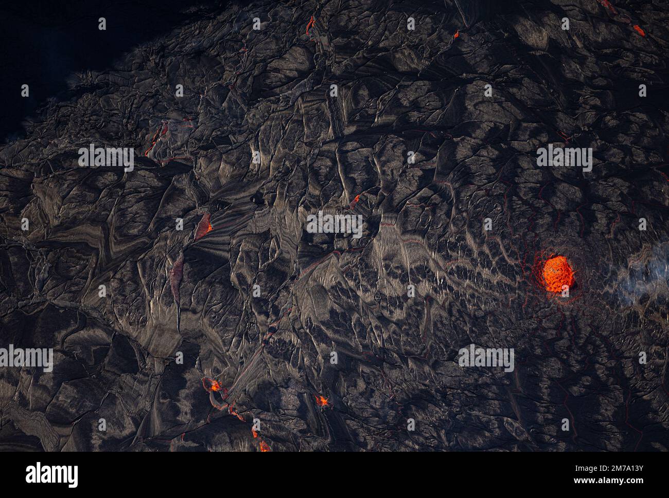 Volcano, HI, USA. 8th Jan, 2023. The volcanic eruption at Halema'uma'u ...