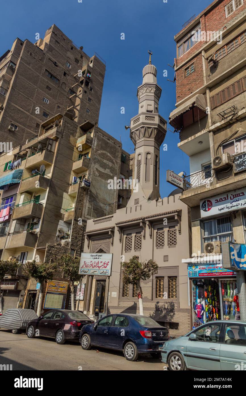 CAIRO, EGYPT - JANUARY 29, 2019: Small mosque in Cairo, Egypt Stock ...