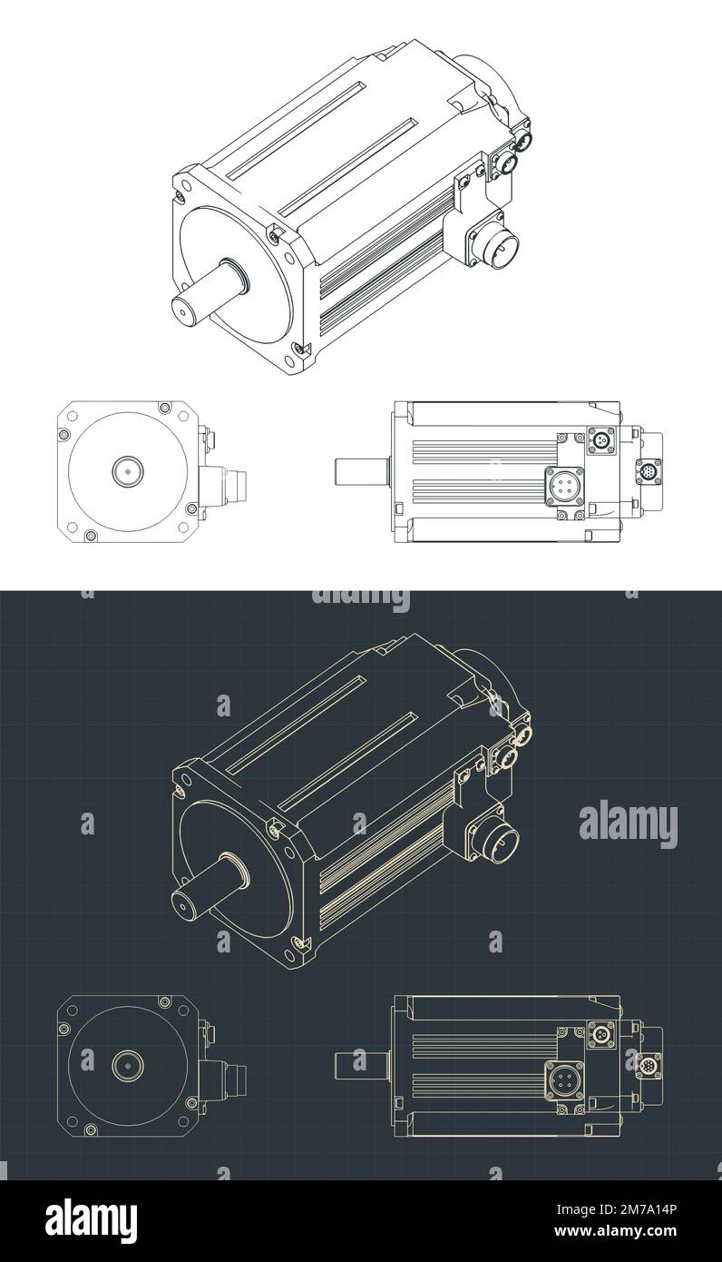 Dc motor illustration Stock Vector Images - Alamy