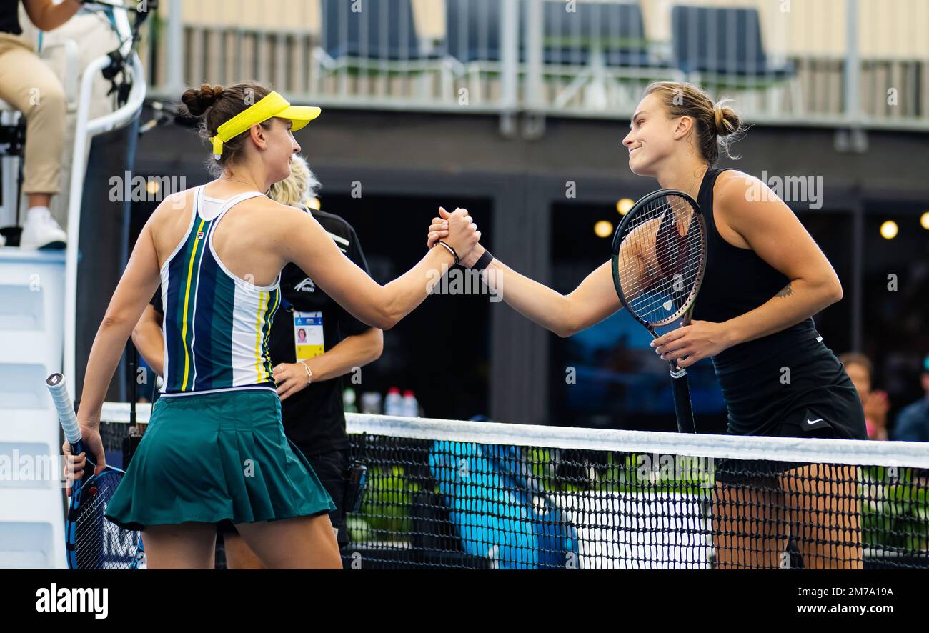 Irina-Camelia Begu of Romania & Aryna Sabalenka of Belarus in action ...