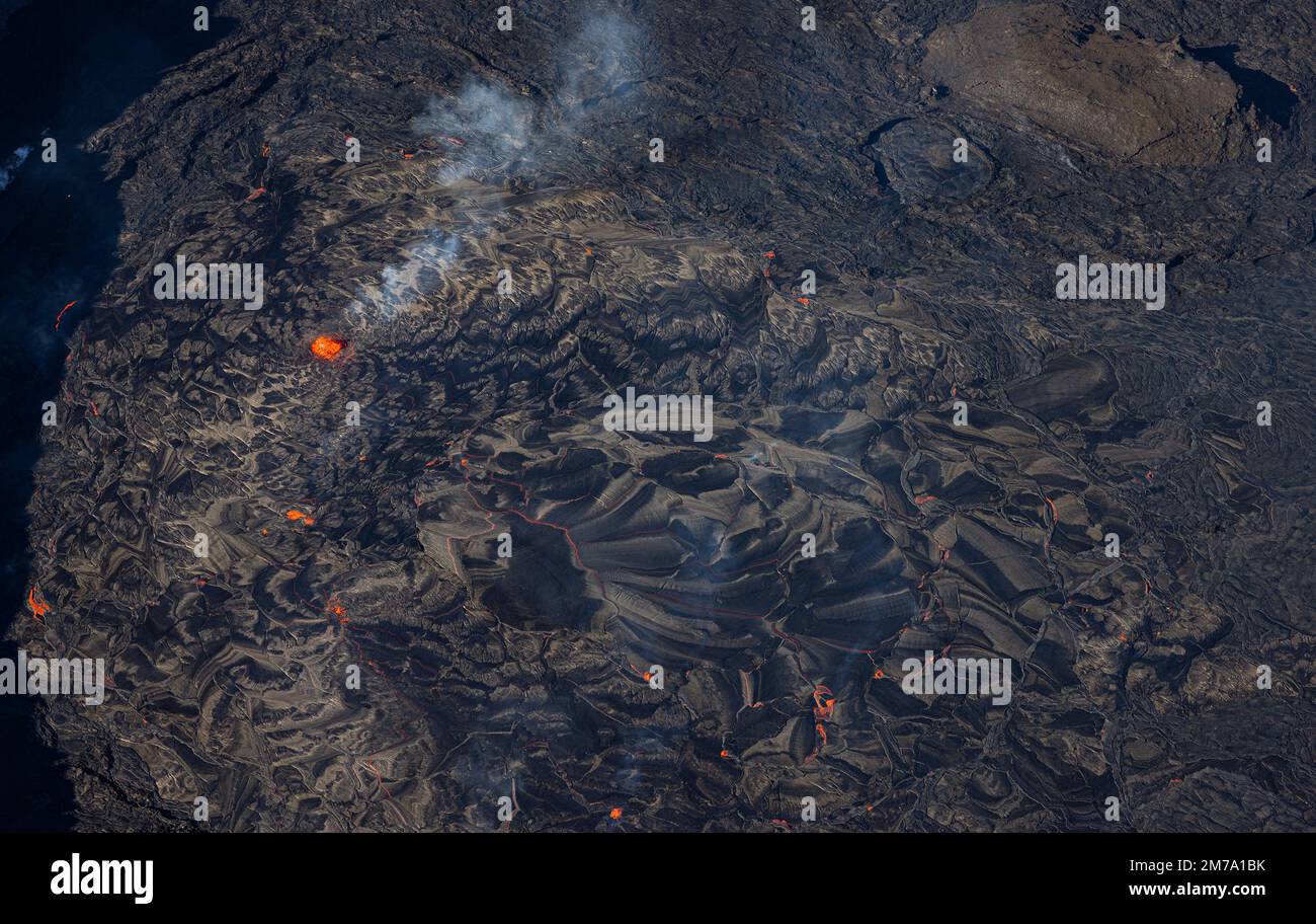 Volcano, HI, USA. 8th Jan, 2023. The volcanic eruption at Halema'uma'u ...