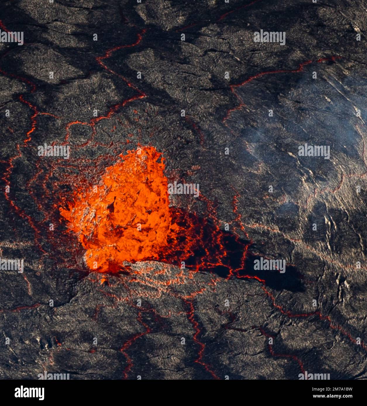 Volcano, HI, USA. 8th Jan, 2023. The volcanic eruption at Halema'uma'u ...