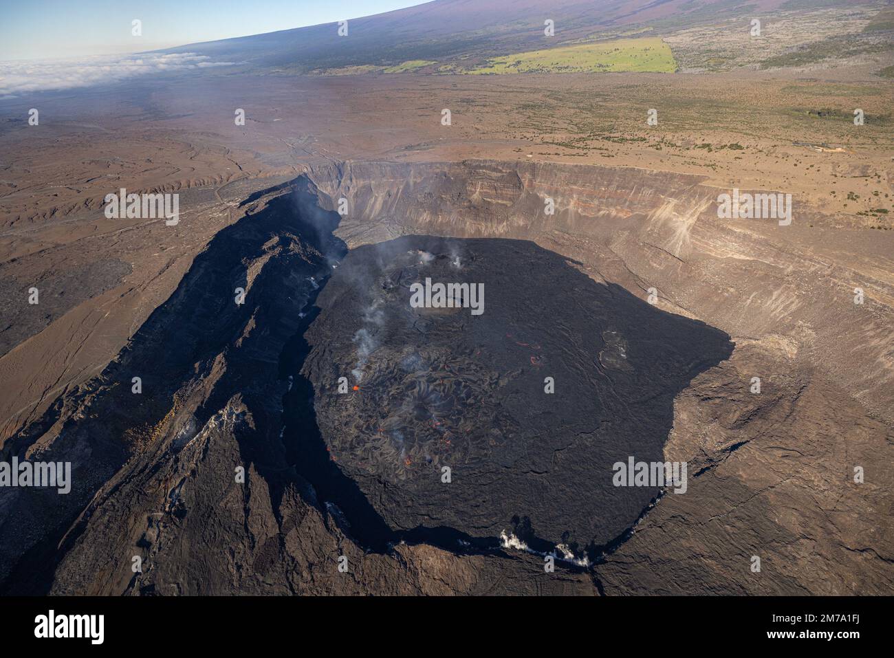 Volcano, HI, USA. 8th Jan, 2023. The volcanic eruption at Halema'uma'u ...