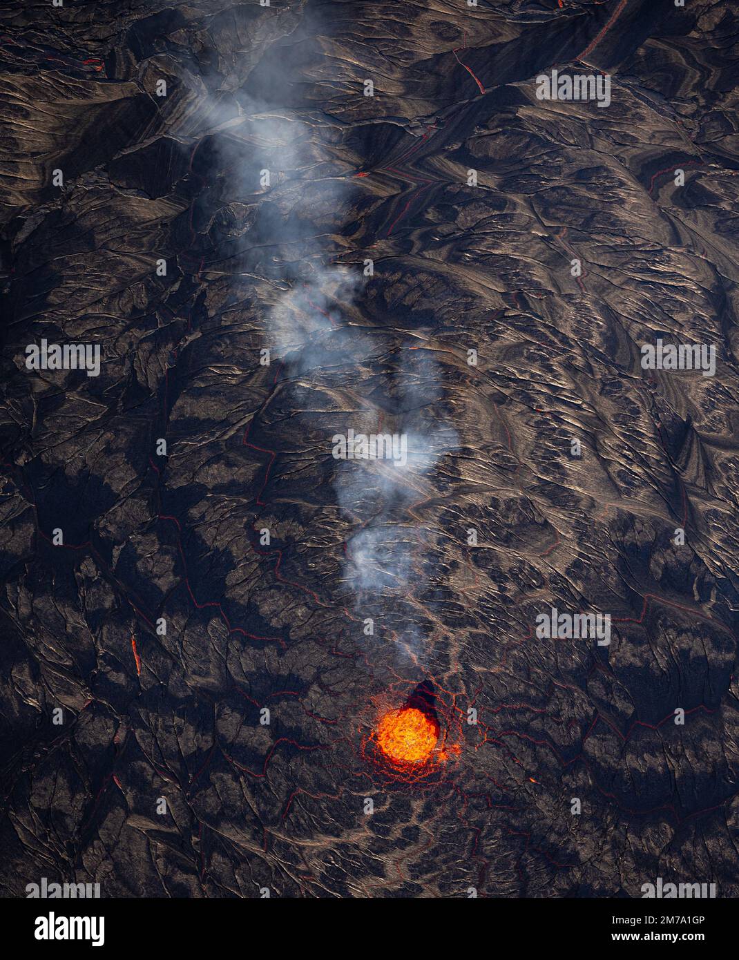 Volcano, HI, USA. 8th Jan, 2023. The volcanic eruption at Halema'uma'u ...