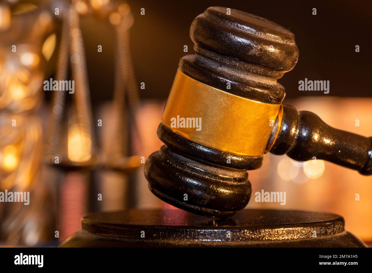 Symbol image of justice, jurisprudence, court judgement: Close-up of a ...