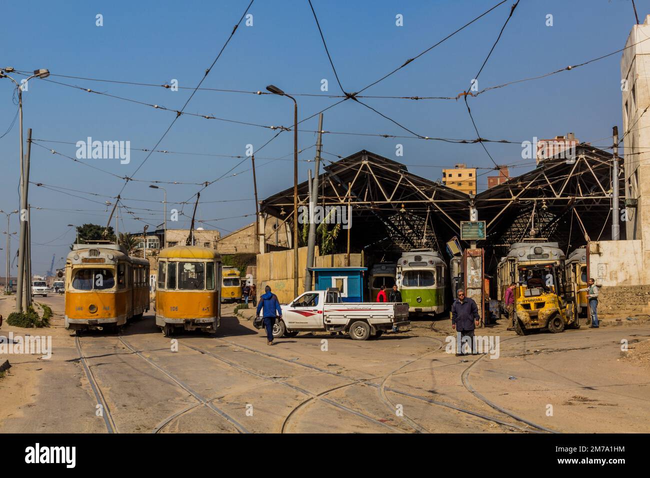 Egypt train in alexandria hi-res stock photography and images - Alamy