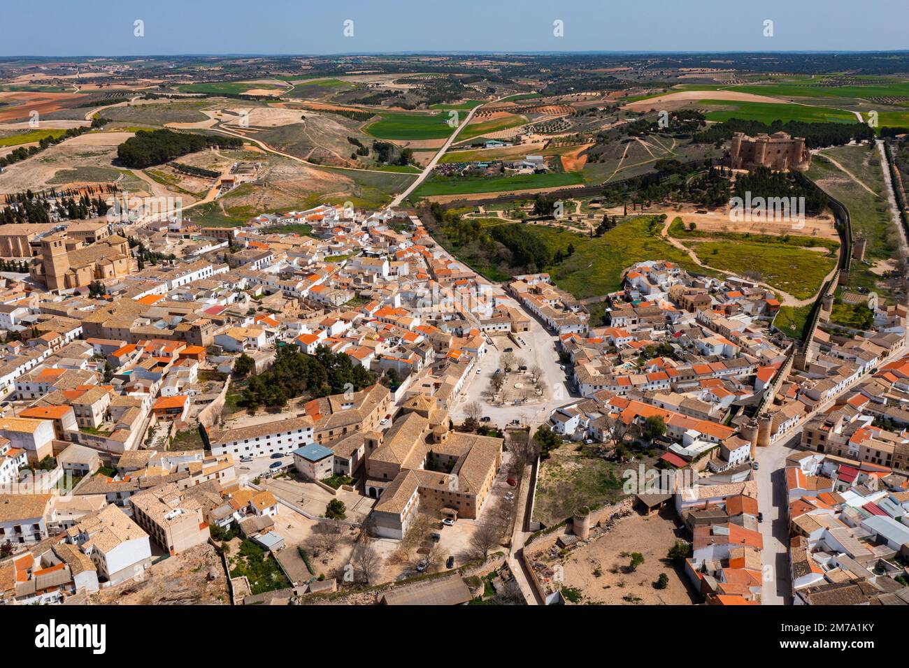 Aerial photo of Belmonte, Spain Stock Photo - Alamy