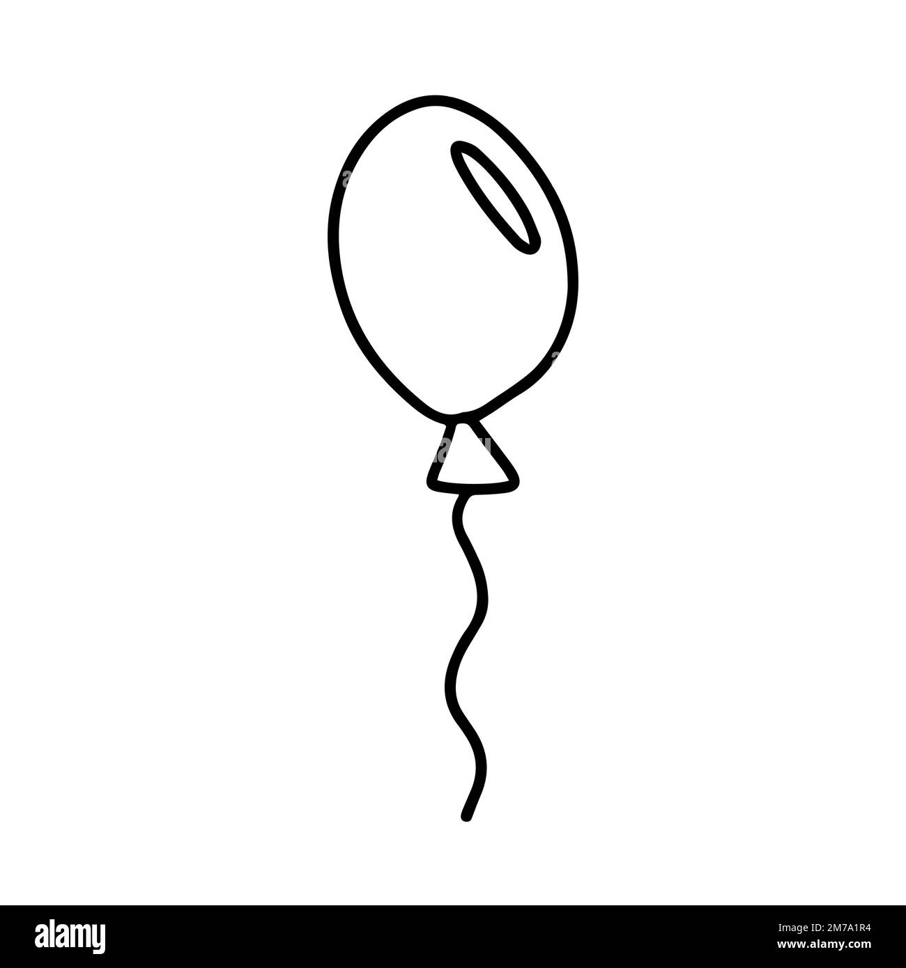 Doodle balloon vector illustration Stock Vector Image & Art - Alamy