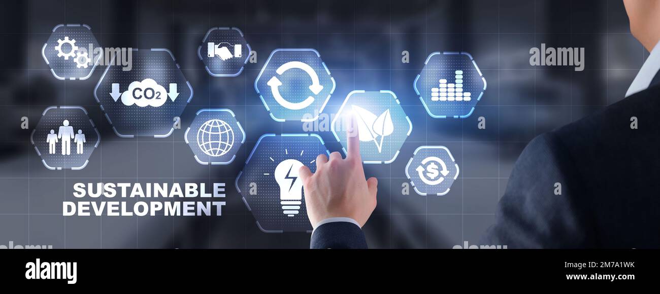 SDG - Sustainable Development Goals. Business Technology concept Stock ...