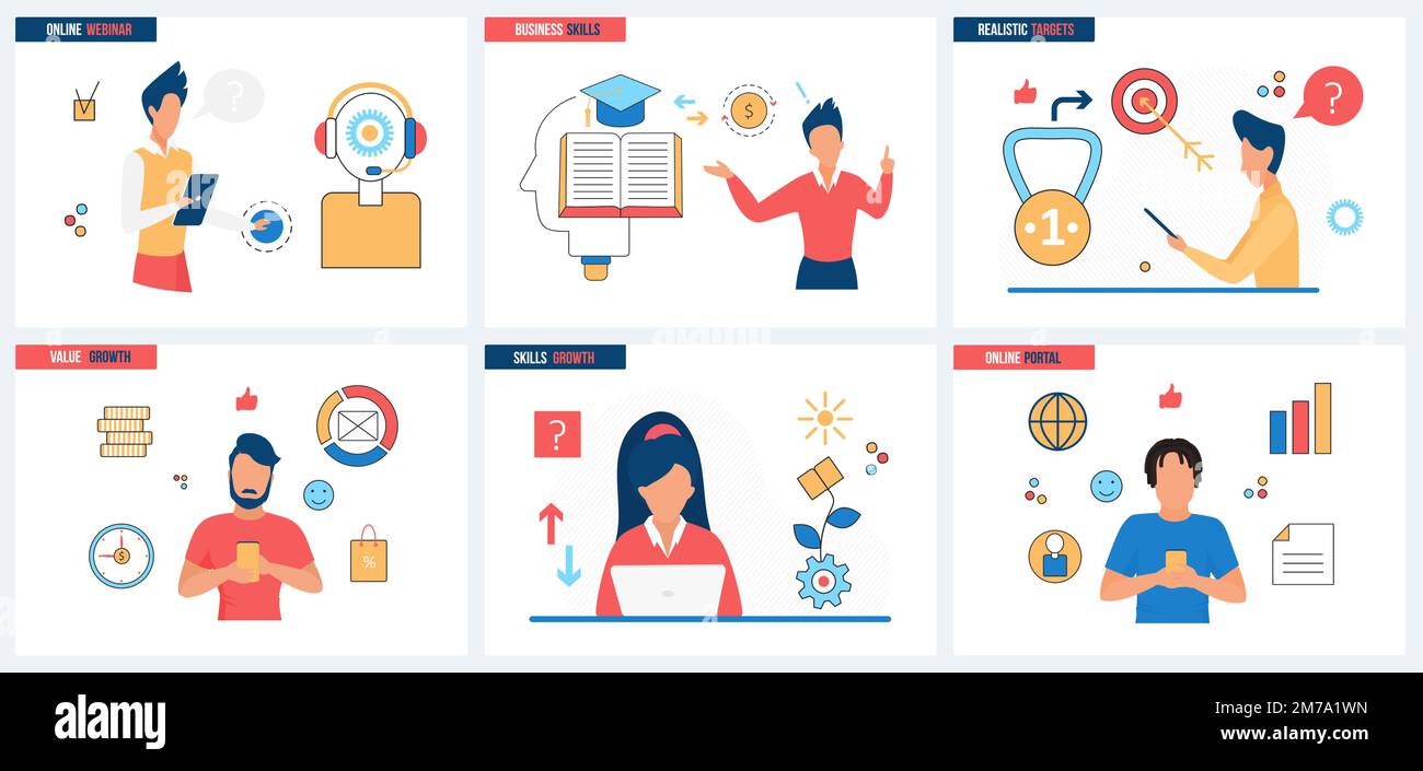 Online education portal, webinar lessons for growth of business skills ...