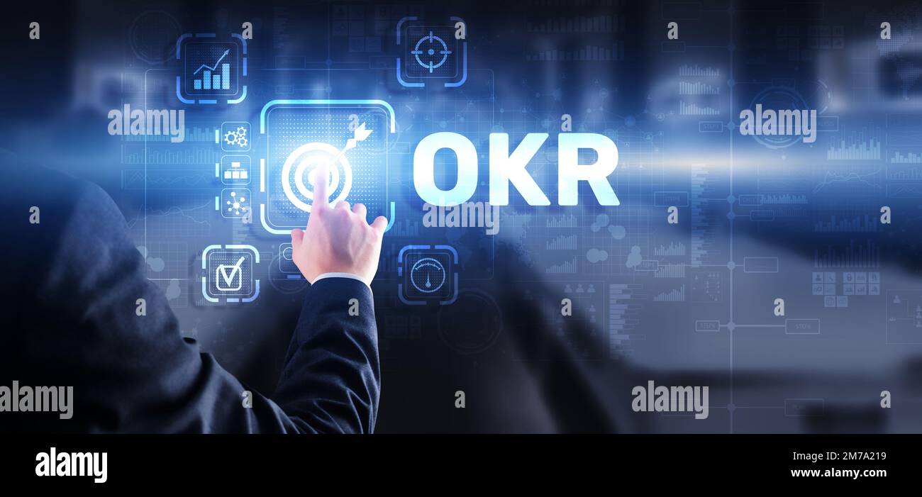 Objectives and Key Results OKR. Methods for project management Stock ...