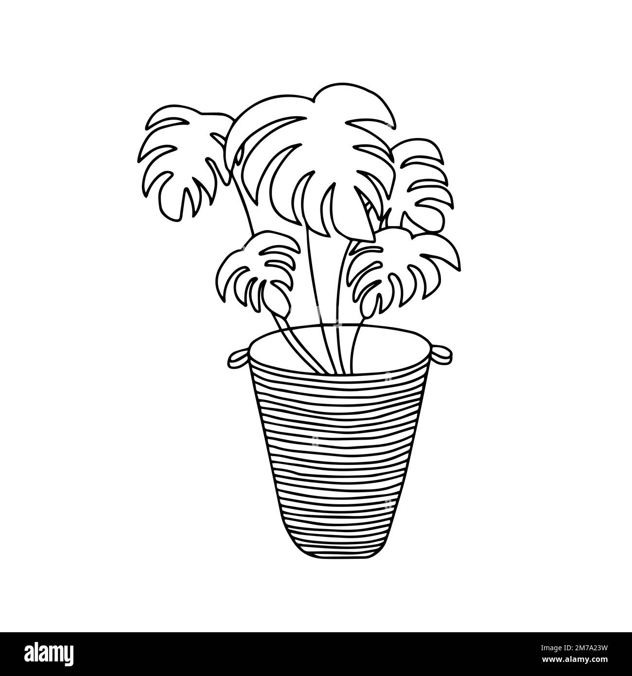 Simple house plant drawing hi-res stock photography and images - Alamy