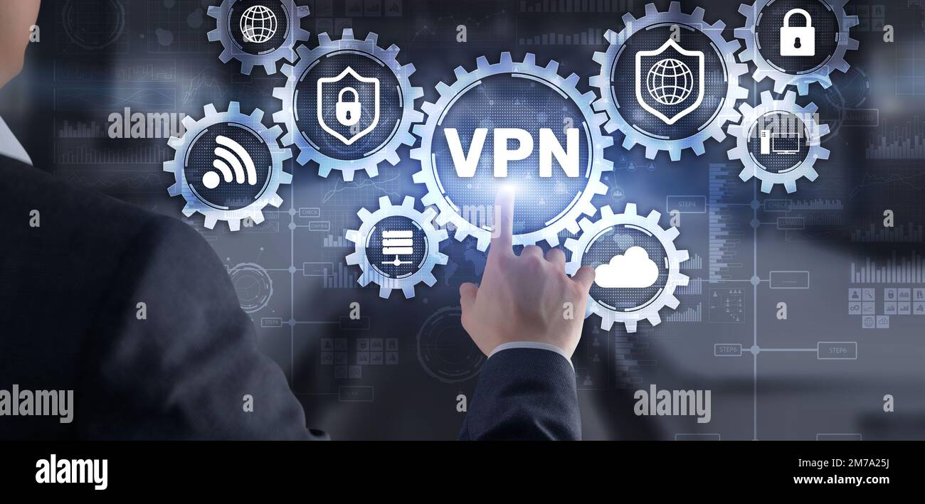 Cybersecurity concept vpn technology hi-res stock photography and ...