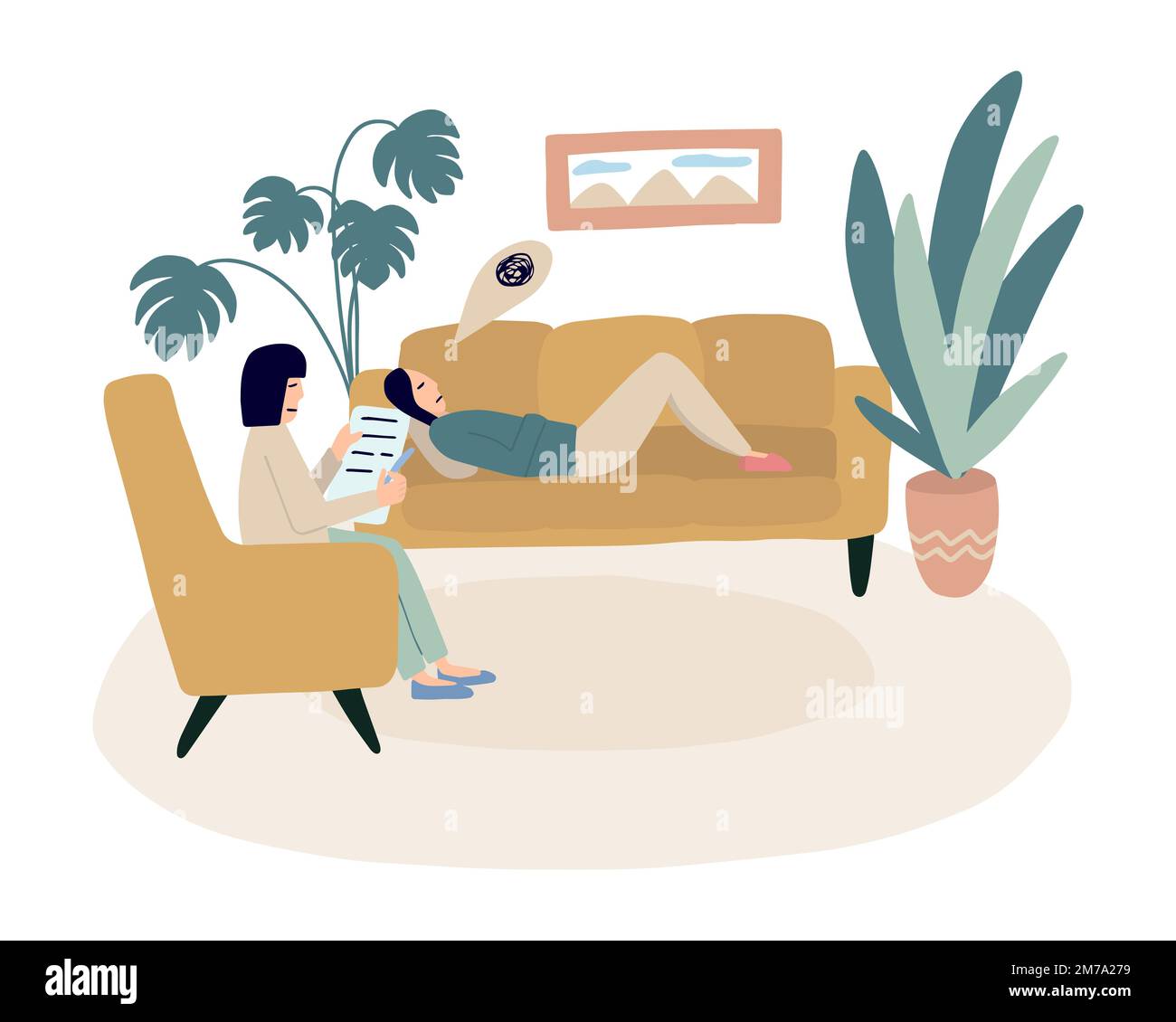 Psychological therapy session Stock Vector Image & Art - Alamy
