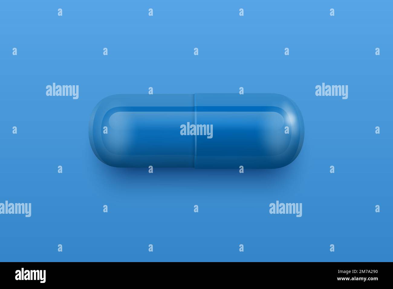 Vector 3d Realistic Blue and White Pharmaceutical Medical Pill, Capsule ...