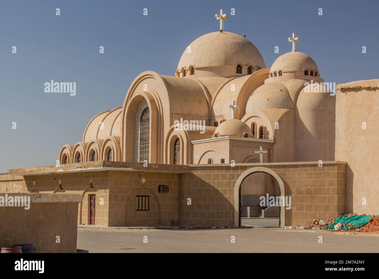 Church at Saint Pishoy (Bishoi) monastery in Wadi El Natrun, Egypt ...