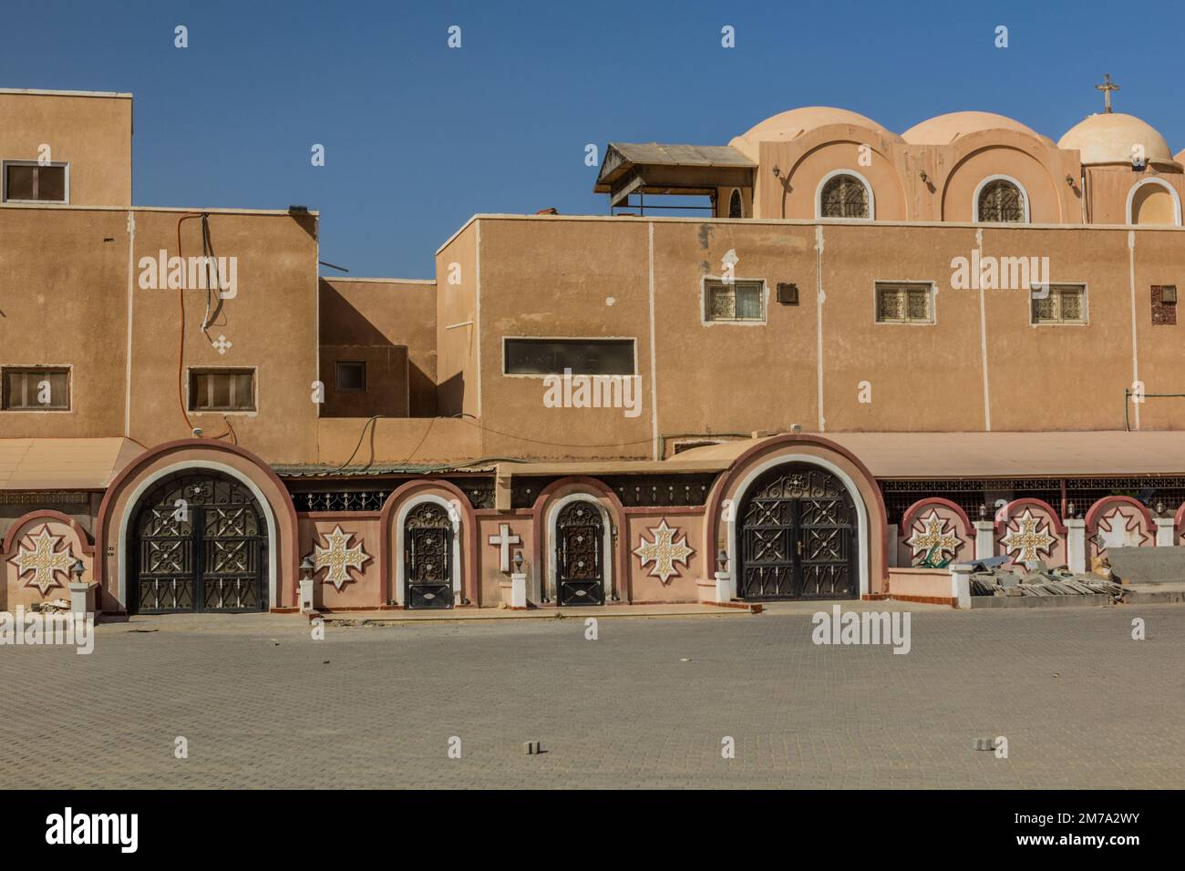 Saint Pishoy (Bishoi) monastery in Wadi El Natrun, Egypt Stock Photo ...