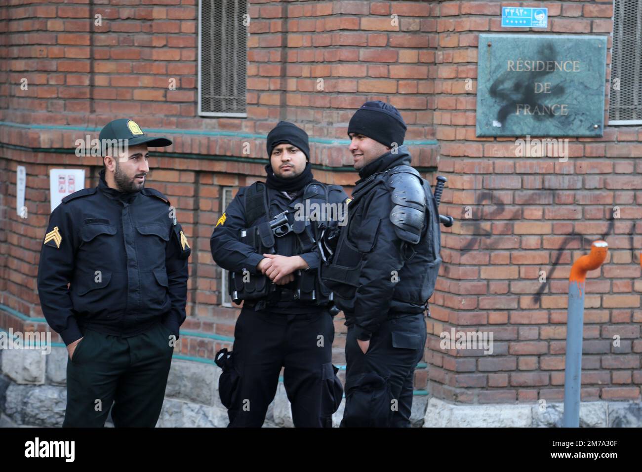 Tehran, Tehran, Iran. 8th Jan, 2023. Iranian special anti-riot police ...