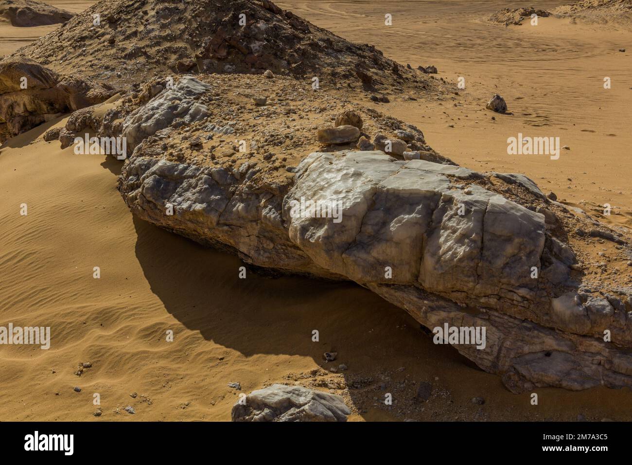 Quartz at the Crystal Mountain in the Western Desert, Egypt Stock Photo ...