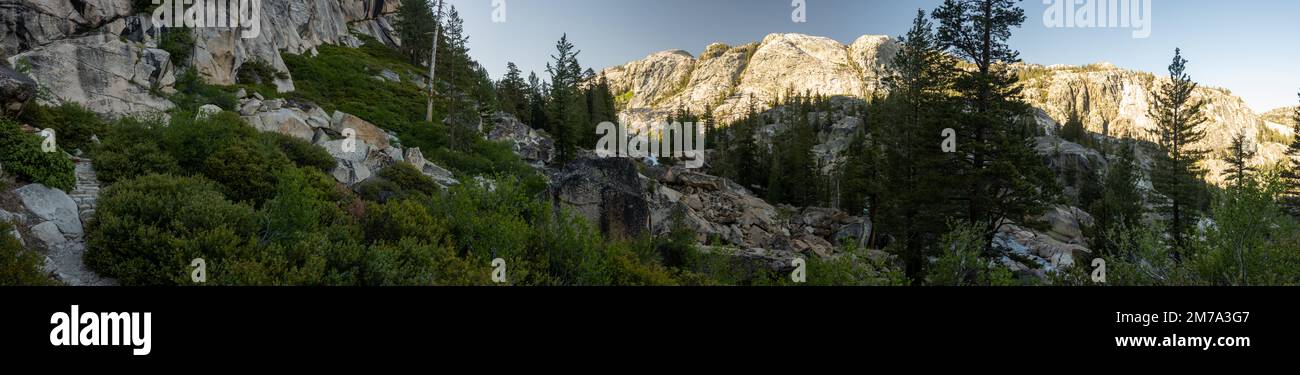 Panorama of The Trail Head Around LeConte Falls In The Grand Canyon Of ...