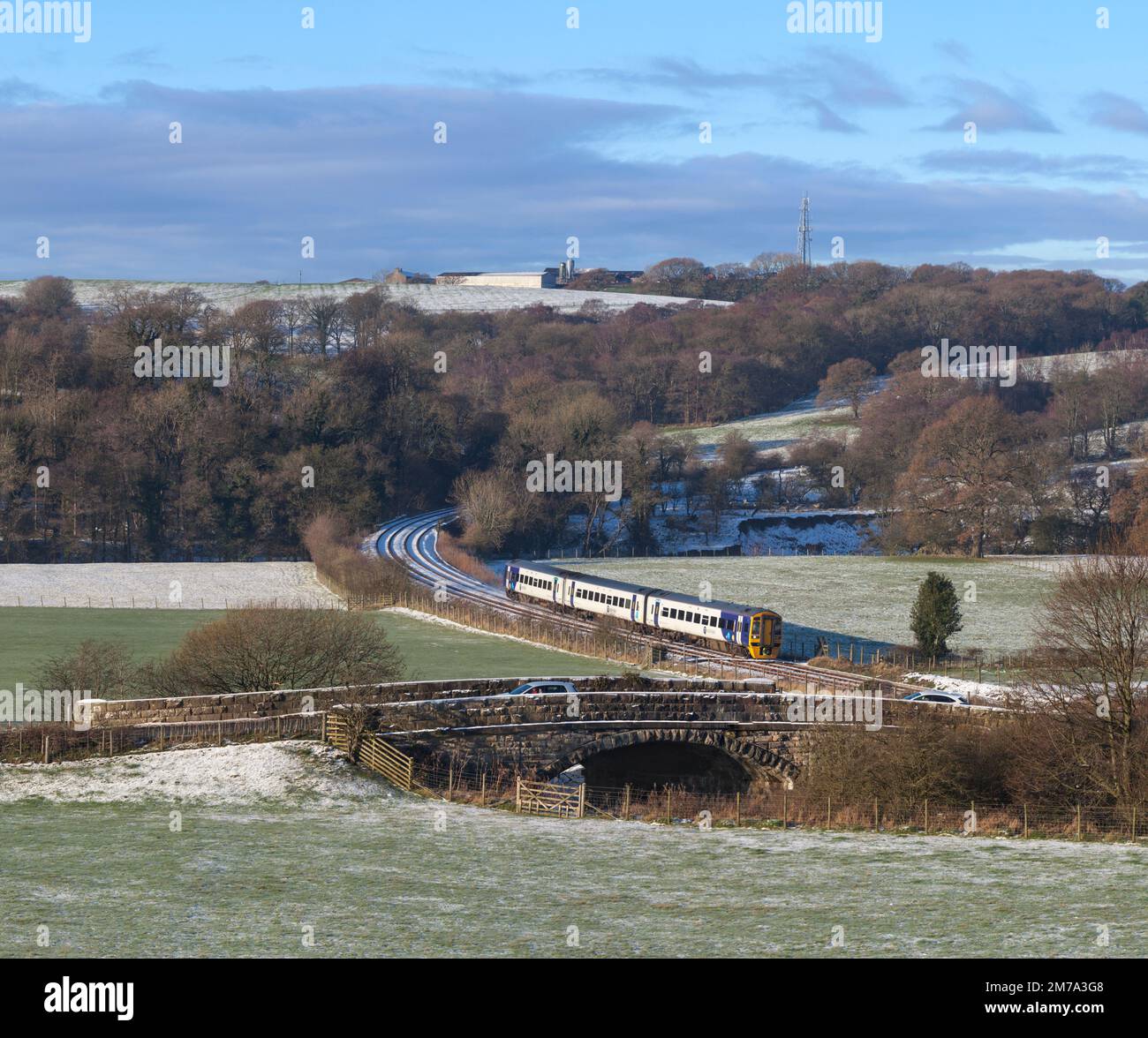 Northern Rail class 158 train on the scenic little north western ...