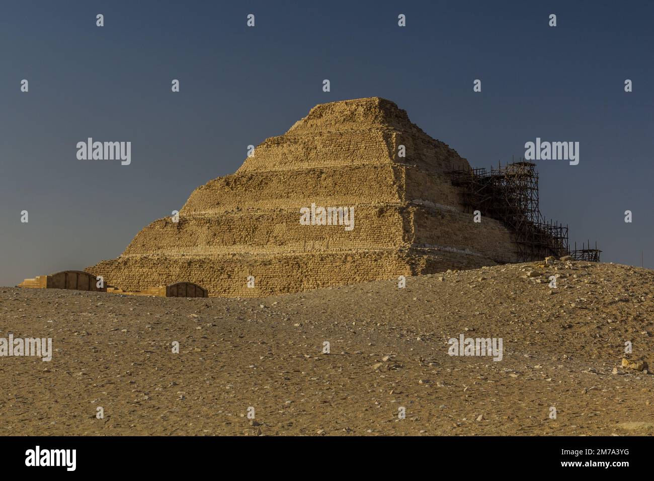 Stepped Pyramid of Djoser (Zoser) in Saqqara, Egypt Stock Photo - Alamy