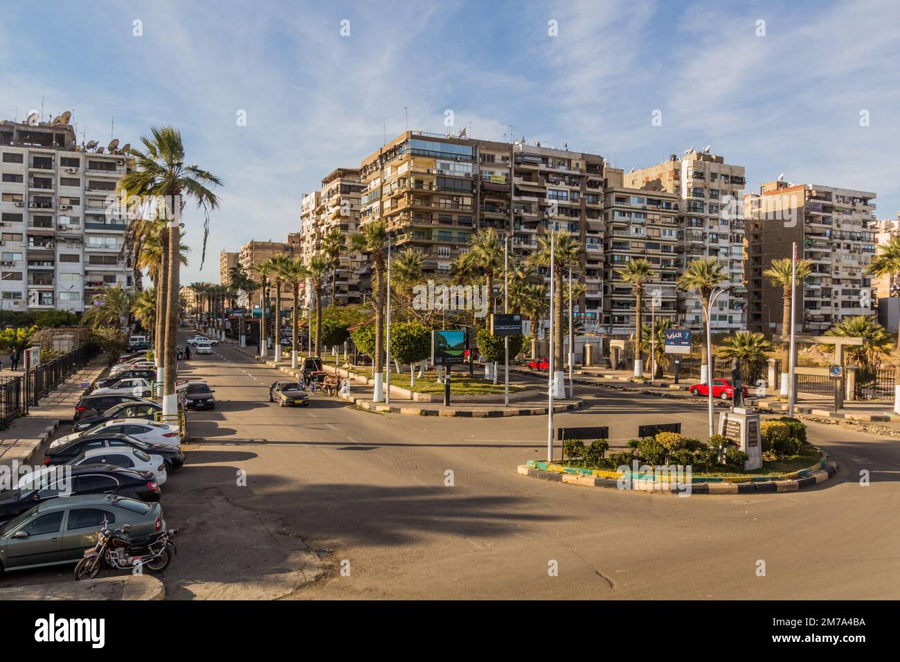 PORT SAID, EGYPT - FEBRUARY 3, 2019: View of Port Said streets, Egypt ...