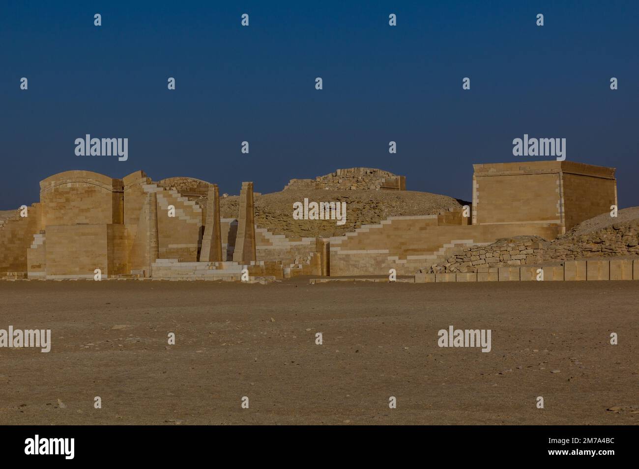 Ruins of the Djoser (Zoser) funerary complex in Saqqara, Egypt Stock Photo - Alamy