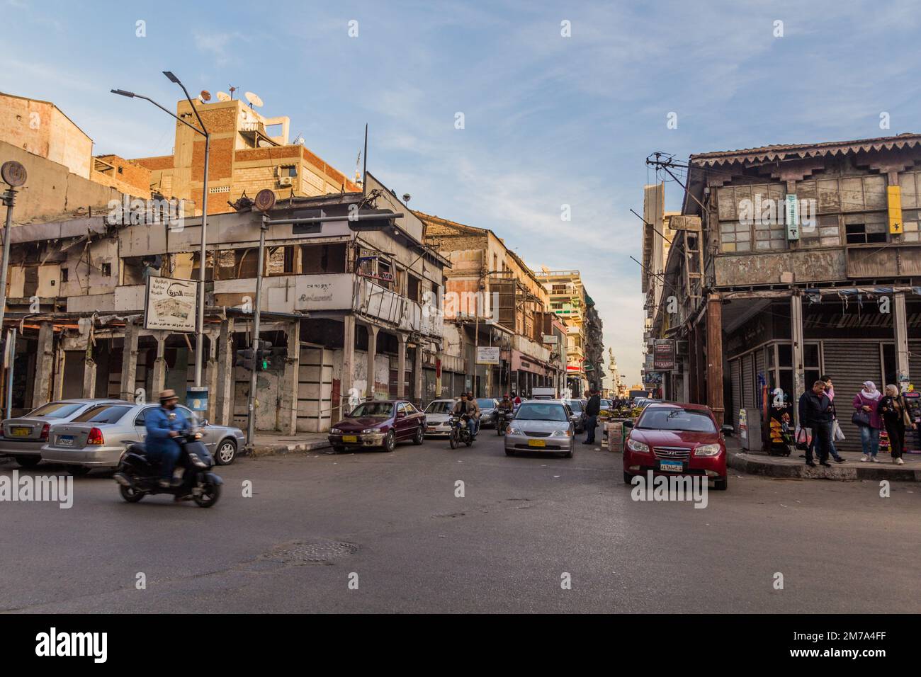 PORT SAID, EGYPT - FEBRUARY 3, 2019: Streets of Port Said, Egypt Stock ...