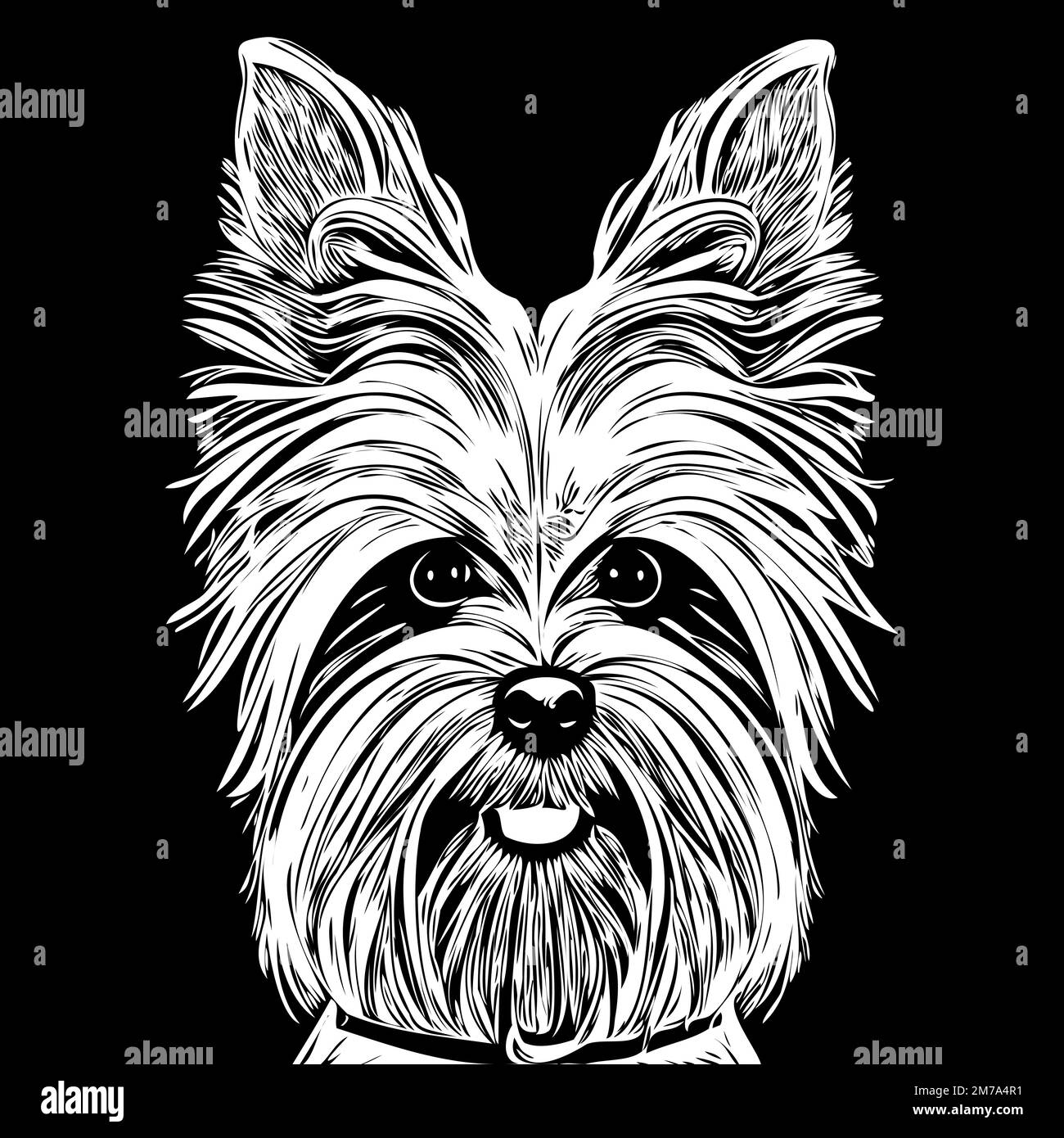 Line drawing dog Black and White Stock Photos & Images - Alamy