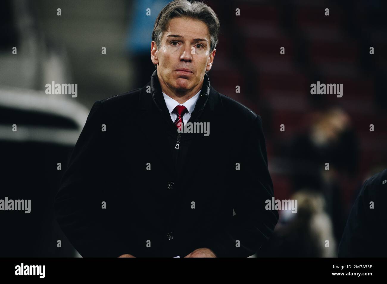 COLOGNE, GERMANY - JANUARY 08, 2023: UWE KRUPP. Hockey match DEL ...