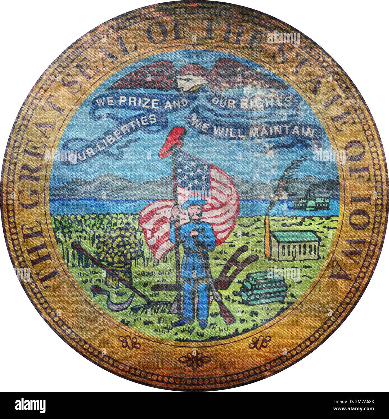 Seal of iowa hi-res stock photography and images - Alamy