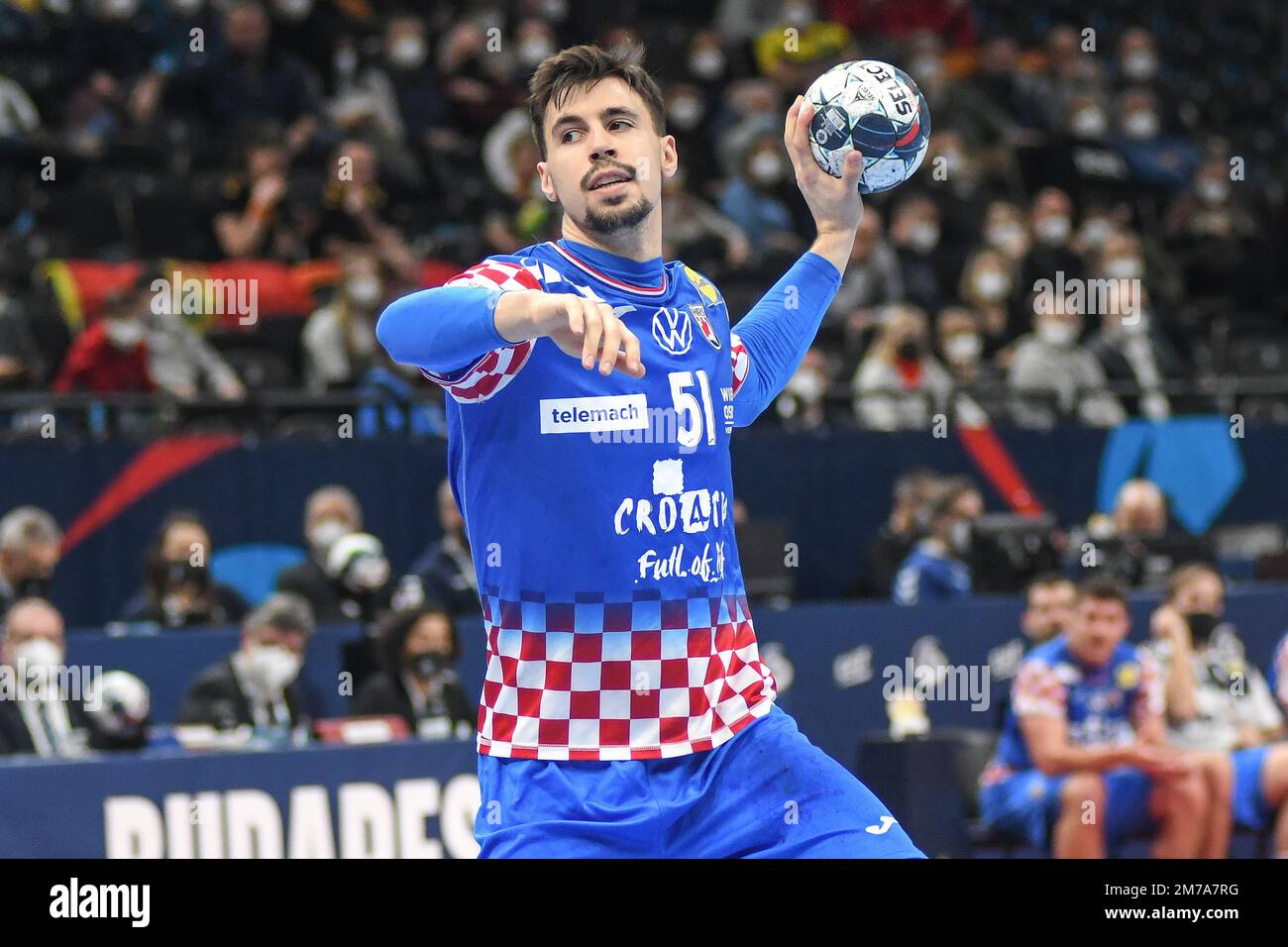 Ivan Martinovic (Croatia). EHF Euro 2022. Main Round Stock Photo - Alamy
