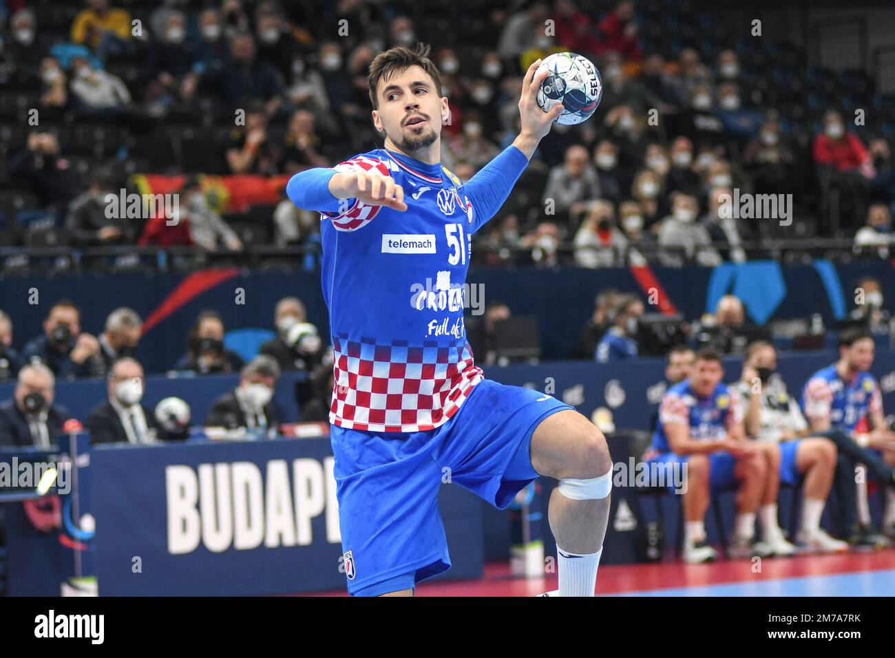 Ivan Martinovic (Croatia). EHF Euro 2022. Main Round Stock Photo - Alamy