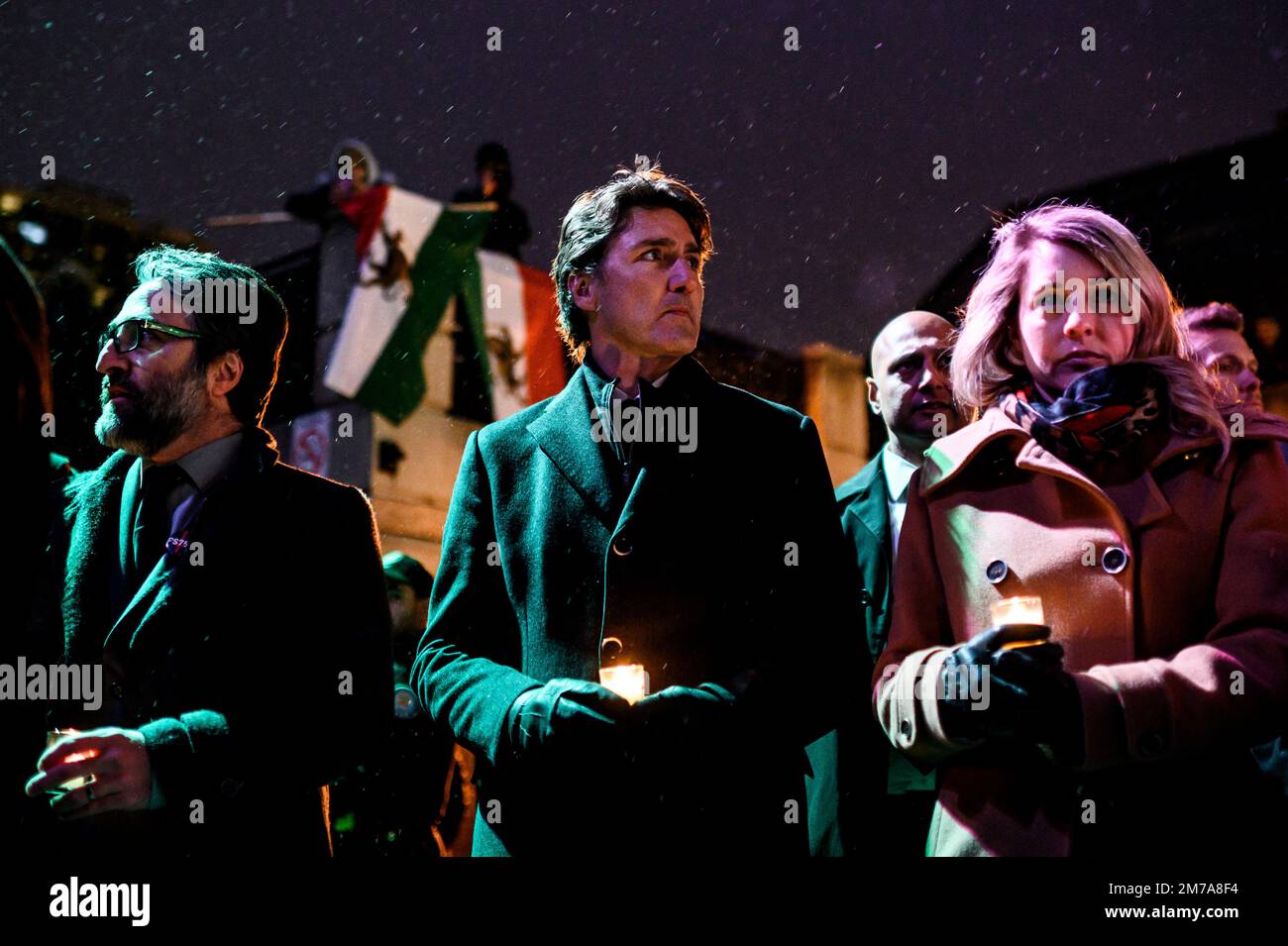 Prime Minister Justin Trudeau, centre, Minister of Foreign Affairs ...