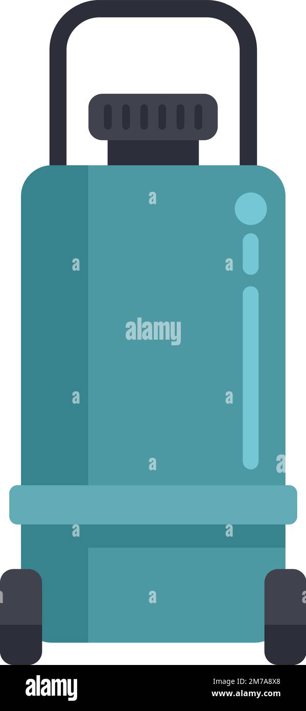 Device compressor icon flat vector. Air machine. Pump tank isolated ...