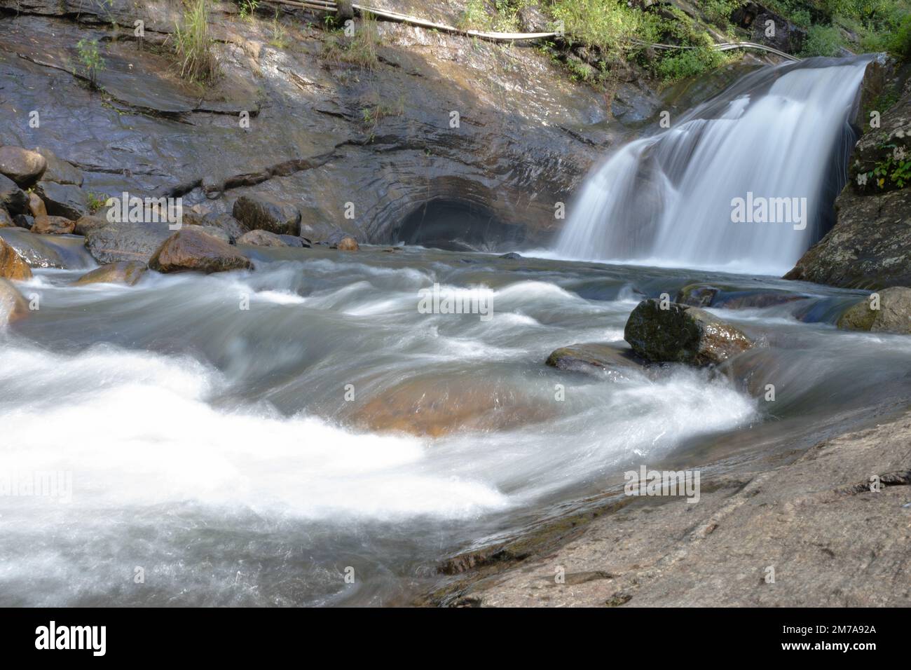 beautiful stream with long exposure Stock Photo - Alamy