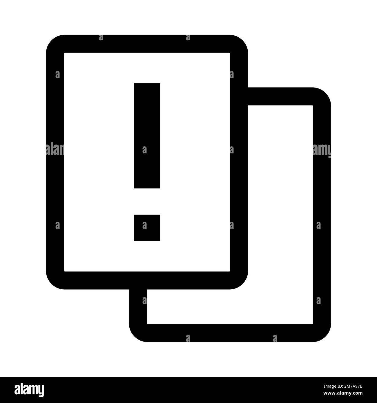 Inform icon line isolated on white background. Black flat thin icon on ...