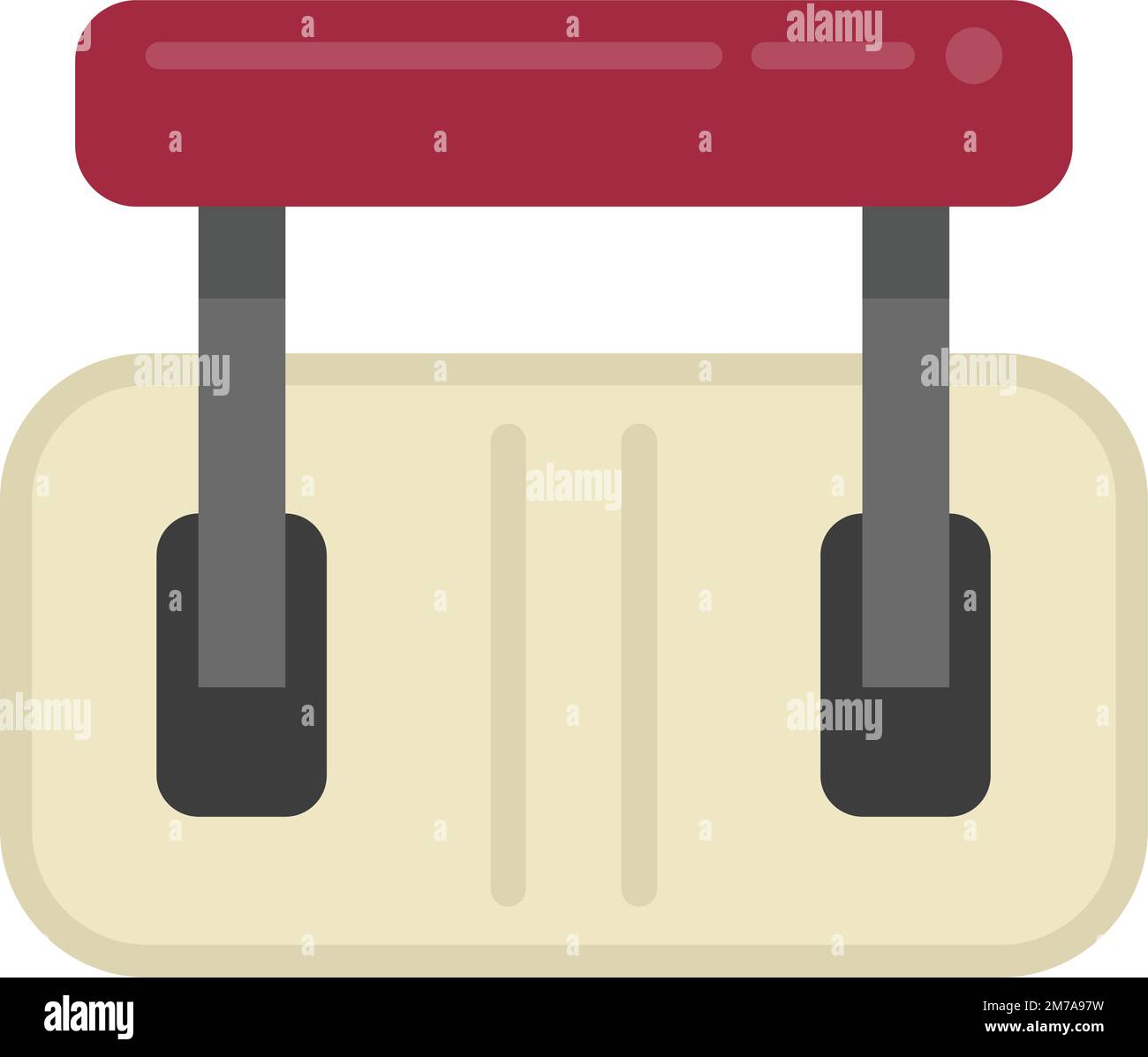 Electrician breaker icon flat vector. Circuit box. Home power isolated ...