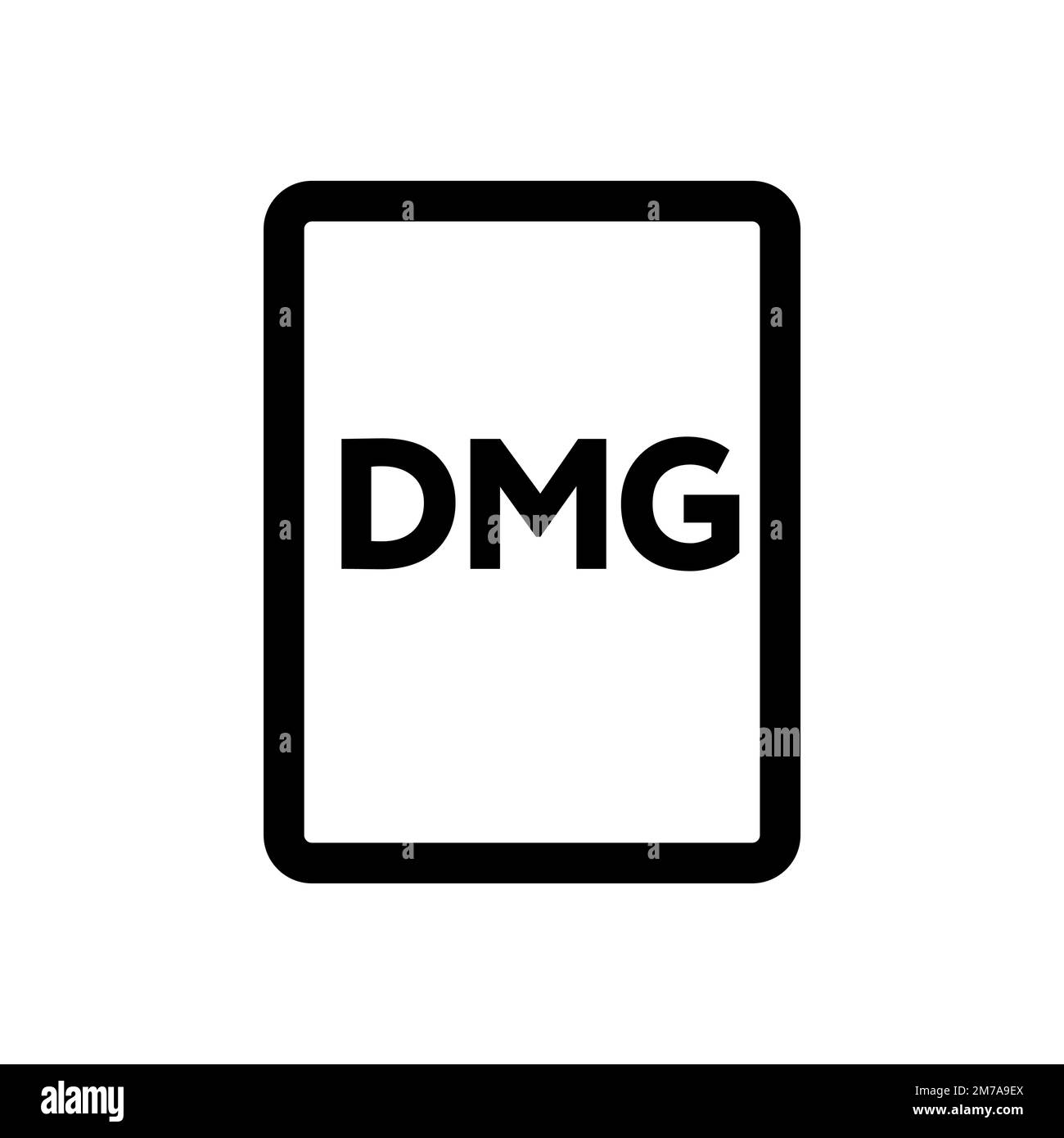 AAC file icon line isolated on white background. Black flat thin icon ...