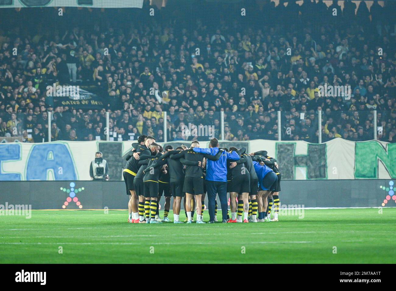 Aek FC during the Greek Super League, Matchday 17, match between Aek FC ...