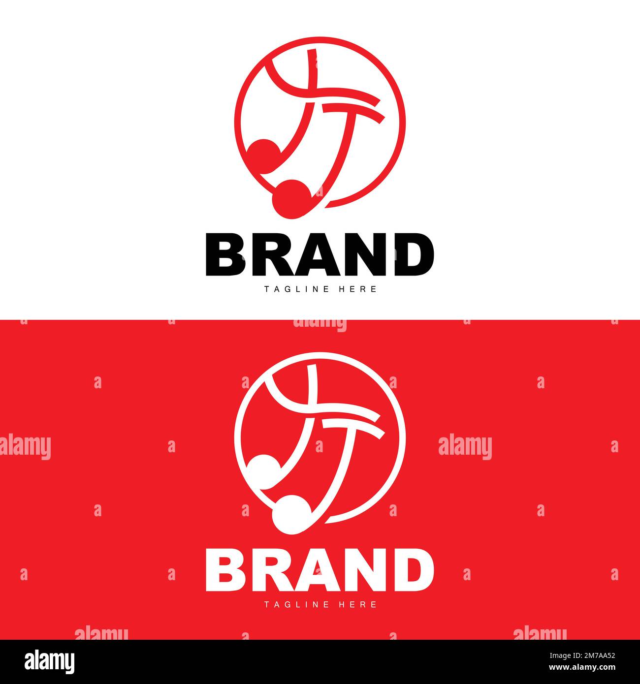 Simple Music Rhythm Logo, Musical Note Song Tone Vector Design Stock ...