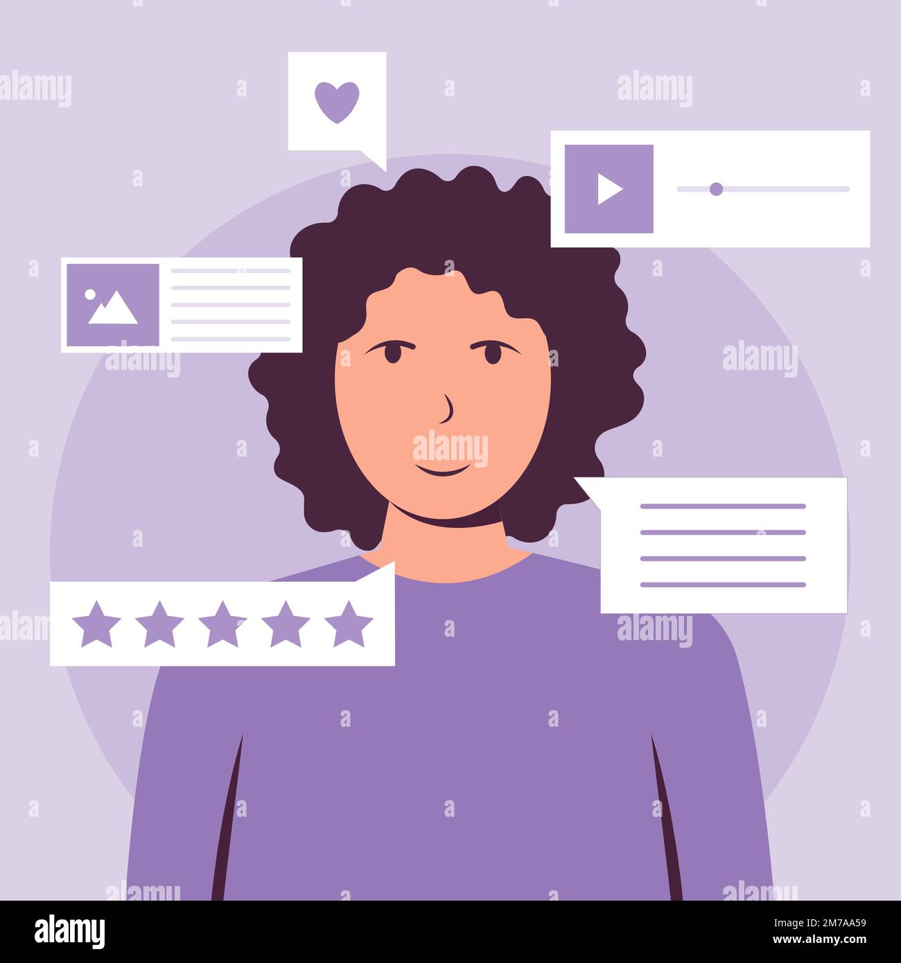 Content writer. Blog articles creation concept with people characters ...