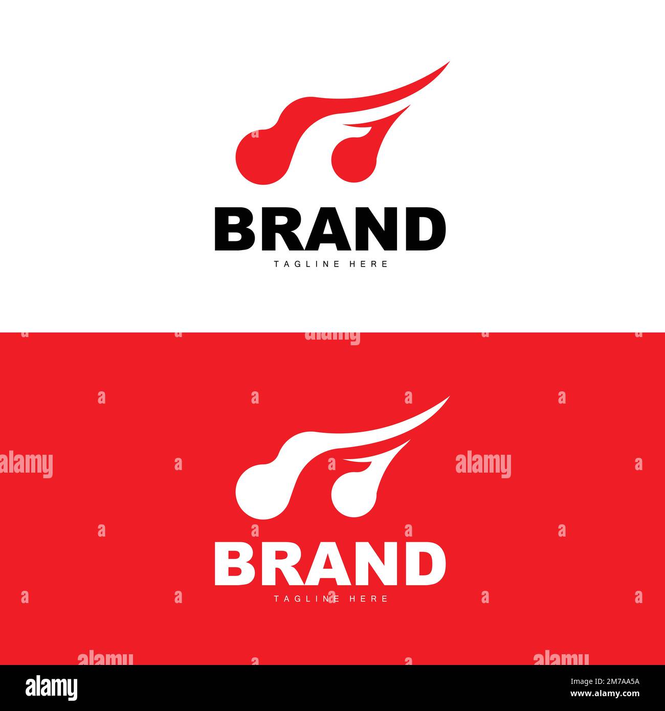 Simple Music Rhythm Logo, Musical Note Song Tone Vector Design Stock ...