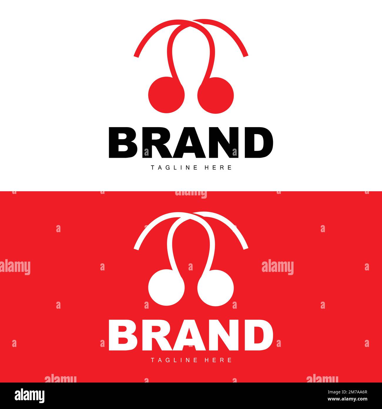 Simple Music Rhythm Logo, Musical Note Song Tone Vector Design Stock ...