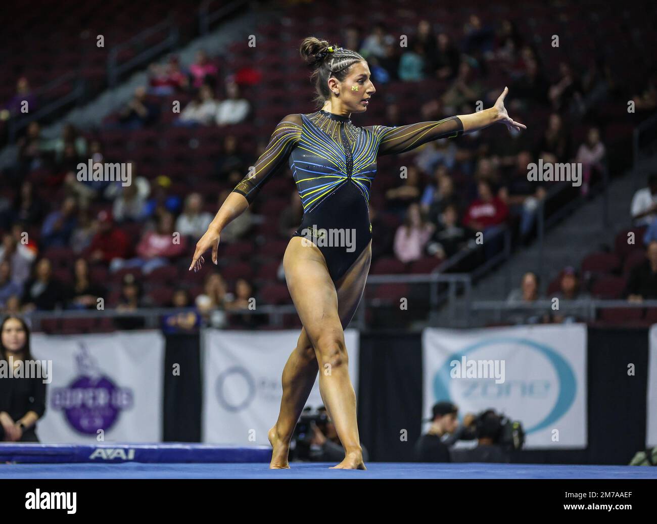 Las Vegas, NV, USA. 7th Jan, 2023. Michigan's Nicoletta Koulos competes ...
